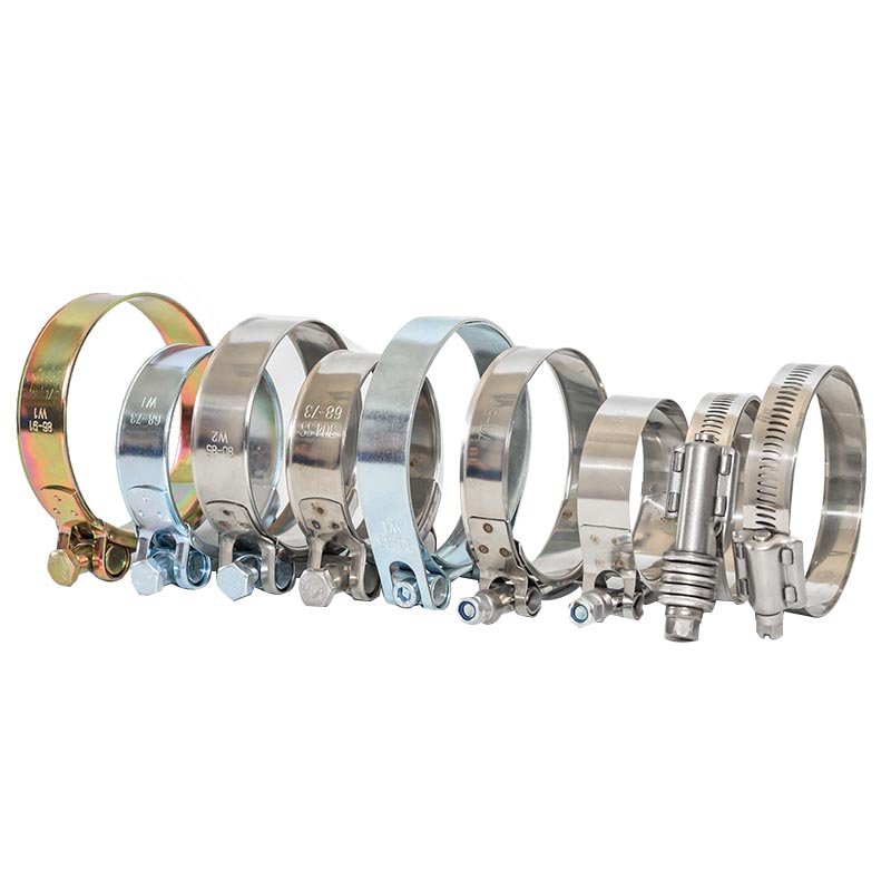 Double layers heavy duty hose clamps,high torque zinc plated double ...