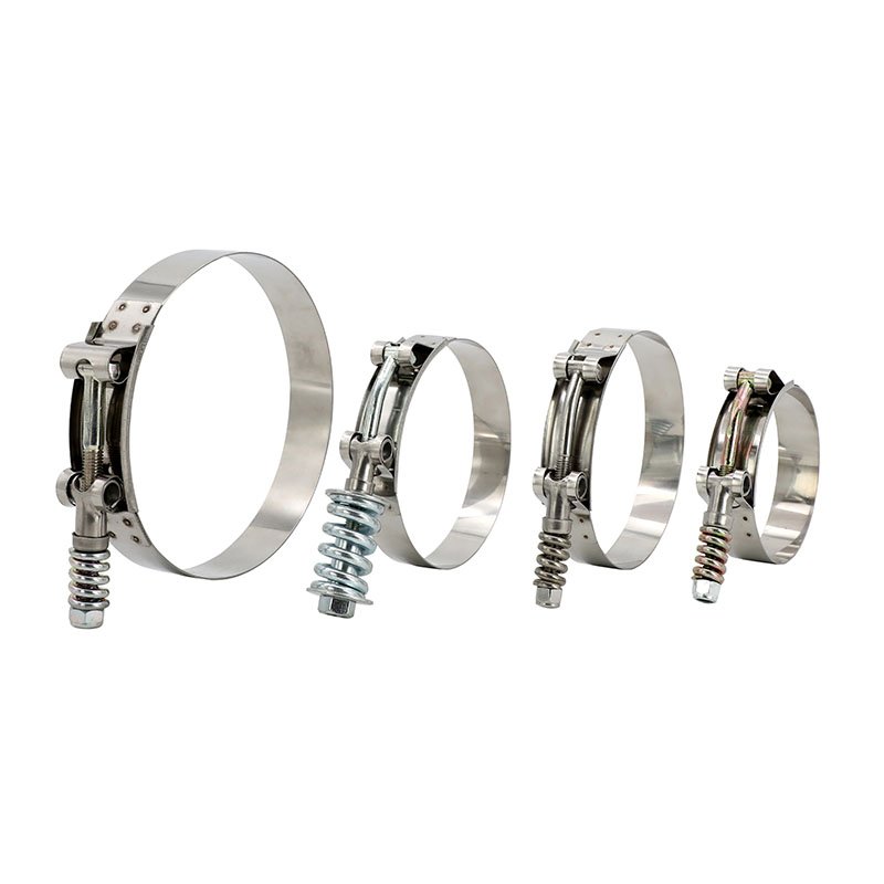 T-Bolt with spring hose clamp